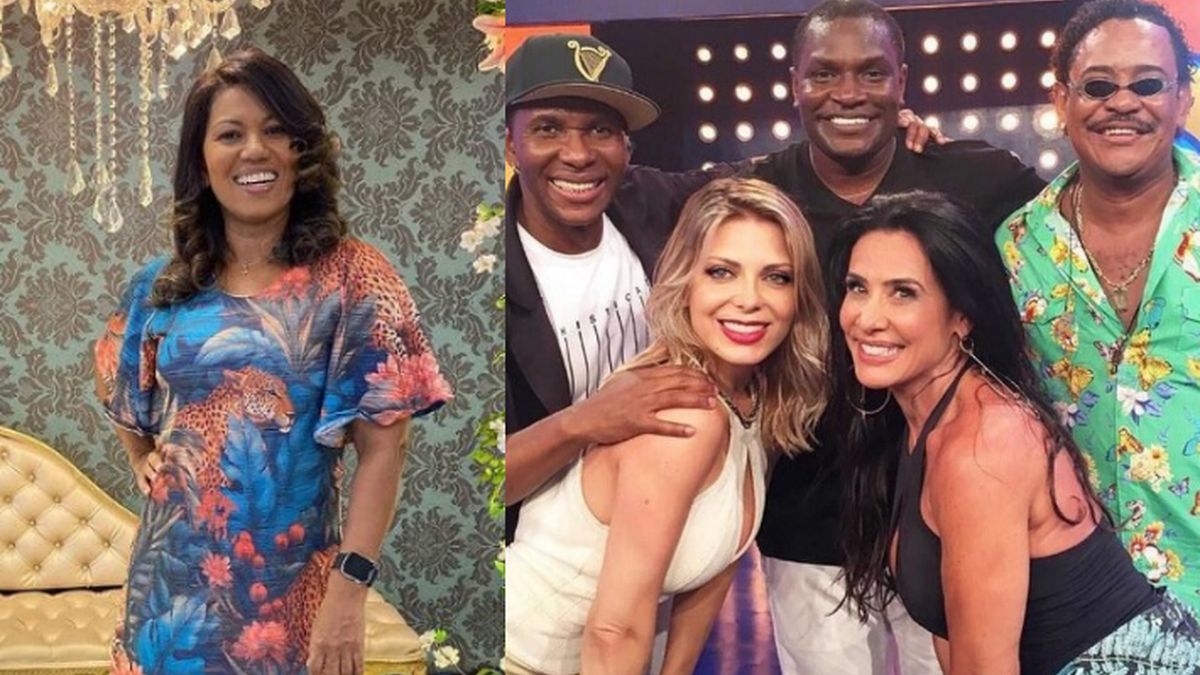 Fora das comemorações dos 30 anos do É o Tchan, Débora Brasil faz ...