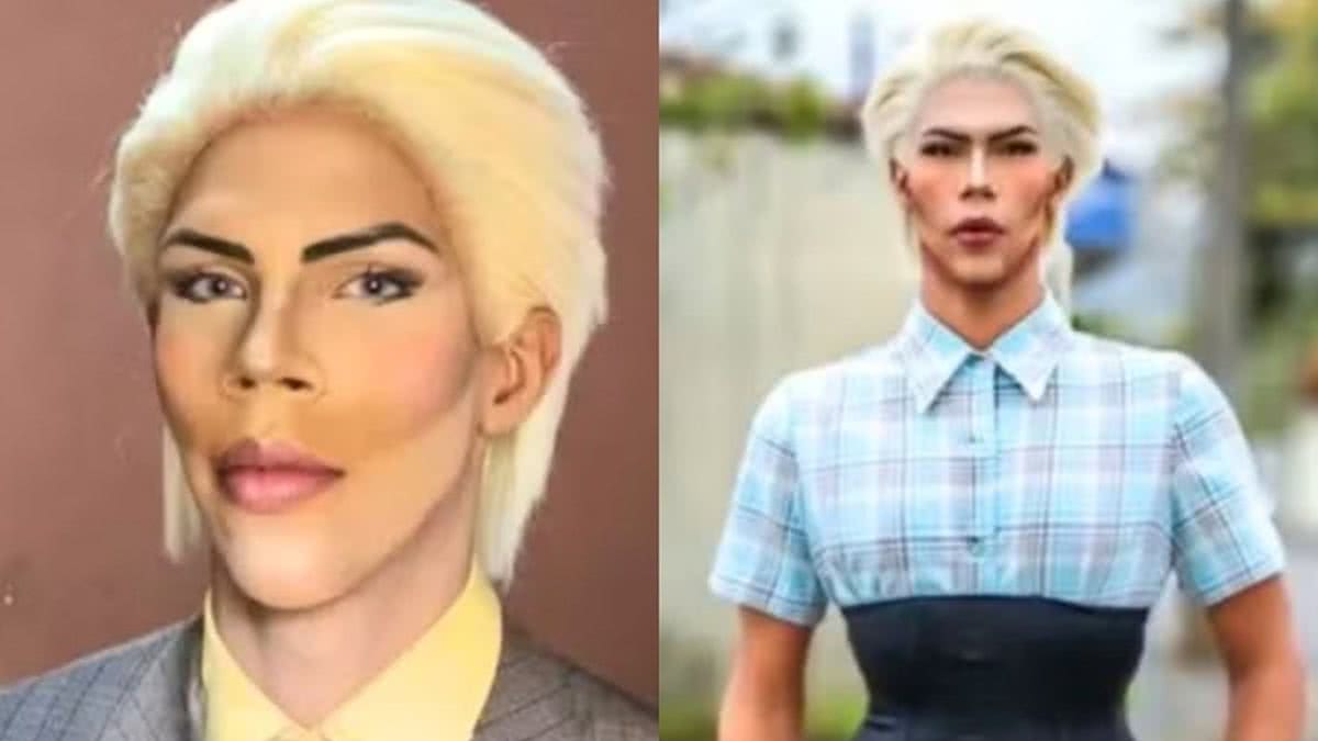 Mesma pessoa? Jovem desiste de ser Ken Humano, vira frentista e surge ...