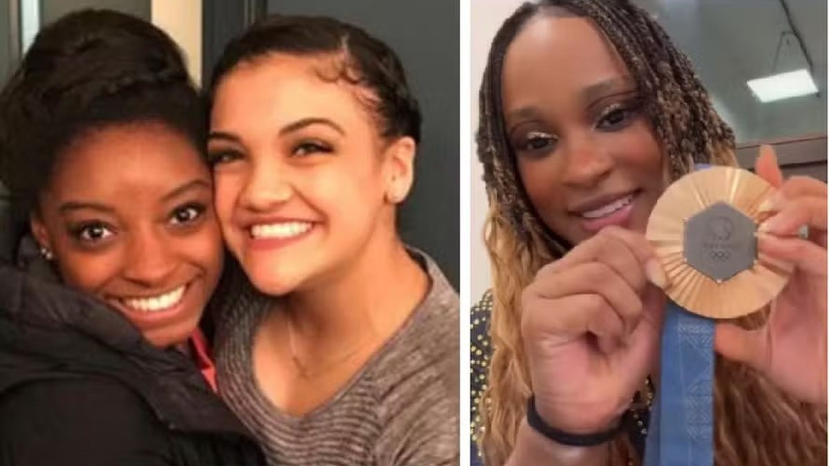 Ex-ginasta amiga de Simone Biles cita Rebeca Andrade como a maior ...