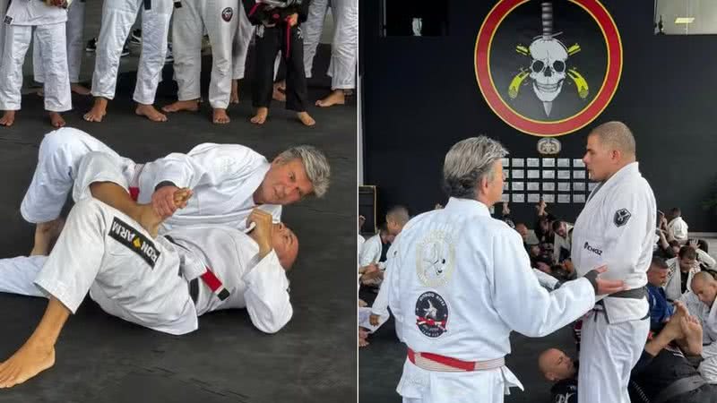 Ministro do STF dá aula de jiu-jitsu para PMs do Bope