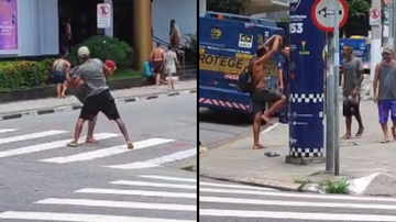 VÍDEO: Briga de rua termina com golpe de 'Karatê Kid'