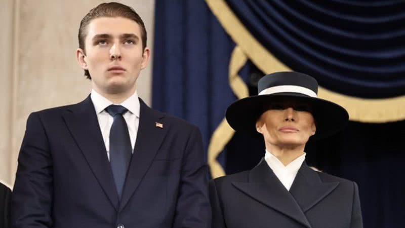 Filho de Donald Trump chama atenção ao ser chamado durante posse; assista