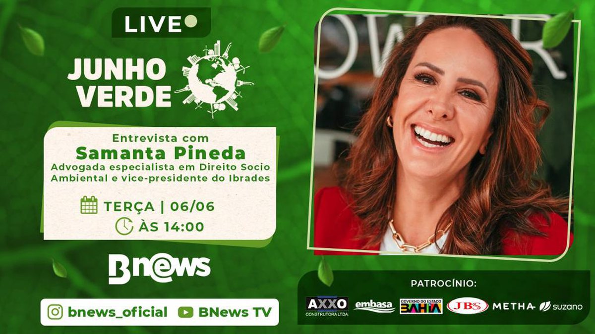 Junho Verde: Vice-presidente do Ibrades concede entrevista ao BNews