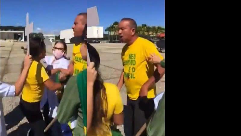 Vídeo: homem bolsonarista ataca enfermeiras que faziam manifestação em ...