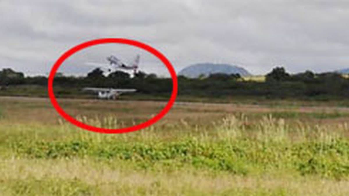 Jato com a banda Asa de Águia escapa de acidente