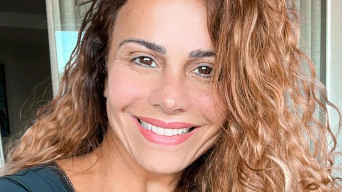 Sem mega hair e com os fios tingidos, Viviane Araújo exibe cabelo ...