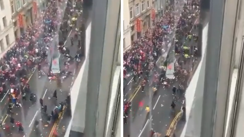 Torcedores são atropelados enquanto comemoravam título do Liverpool