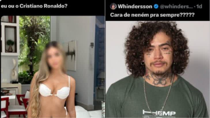 Whindersson Nunes 'dá ajudinha' a musa do Onlyfans e modelo comemora: "bati a meta"