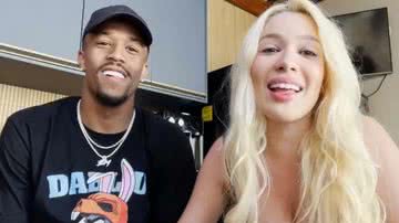 Paz selada! Karoline Lima cobre filha com camisa de Éder Militão ...