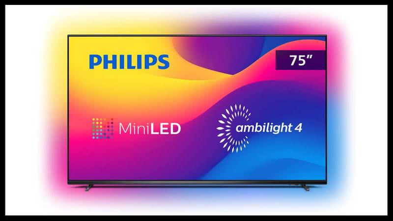 Oferta Relâmpago: desconto de 43% na Smart TV Philips Ambilight