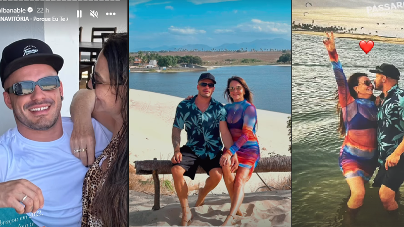 Mãe de Isis Valverde assume namoro com rapaz 33 anos mais jovem
