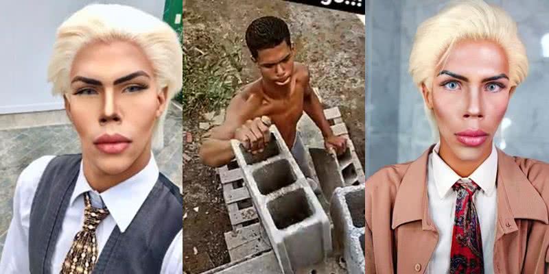 VÍDEO: brasileiro desiste de ser "Ken humano" e vira auxiliar de pedreiro