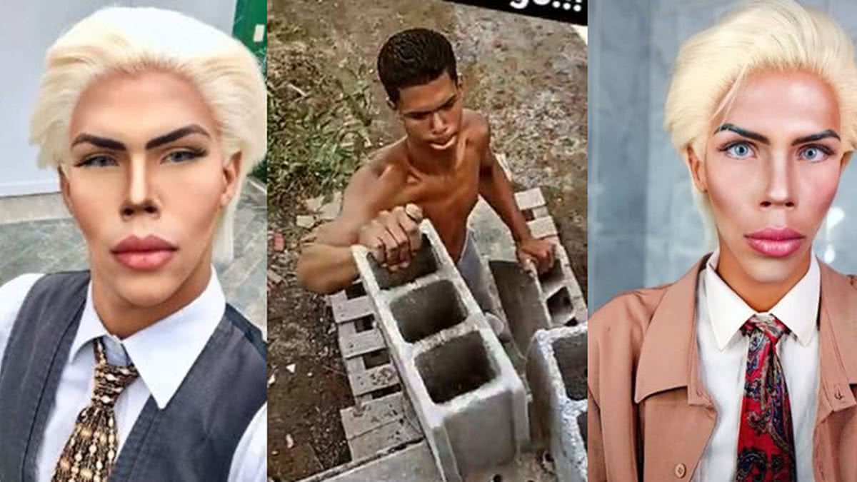 VÍDEO: brasileiro desiste de ser "Ken humano" e vira auxiliar de pedreiro