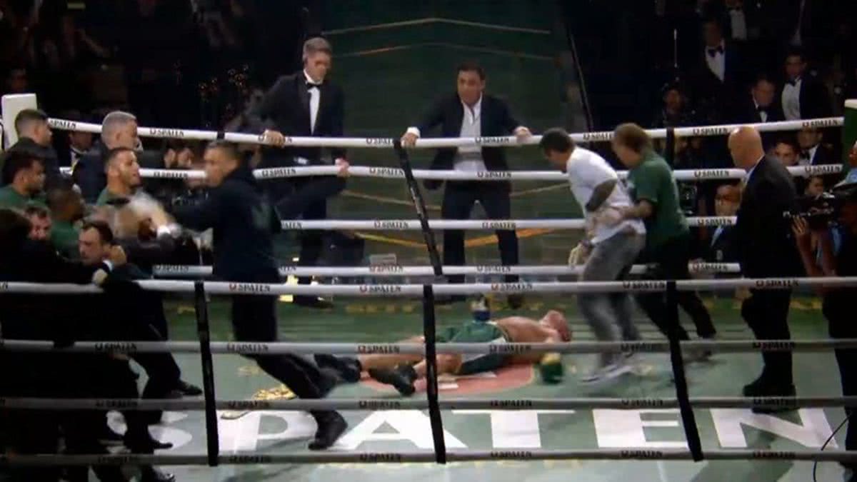 VÍDEO: Luta entre Popó e Wanderlei Silva termina em pancadaria generalizada