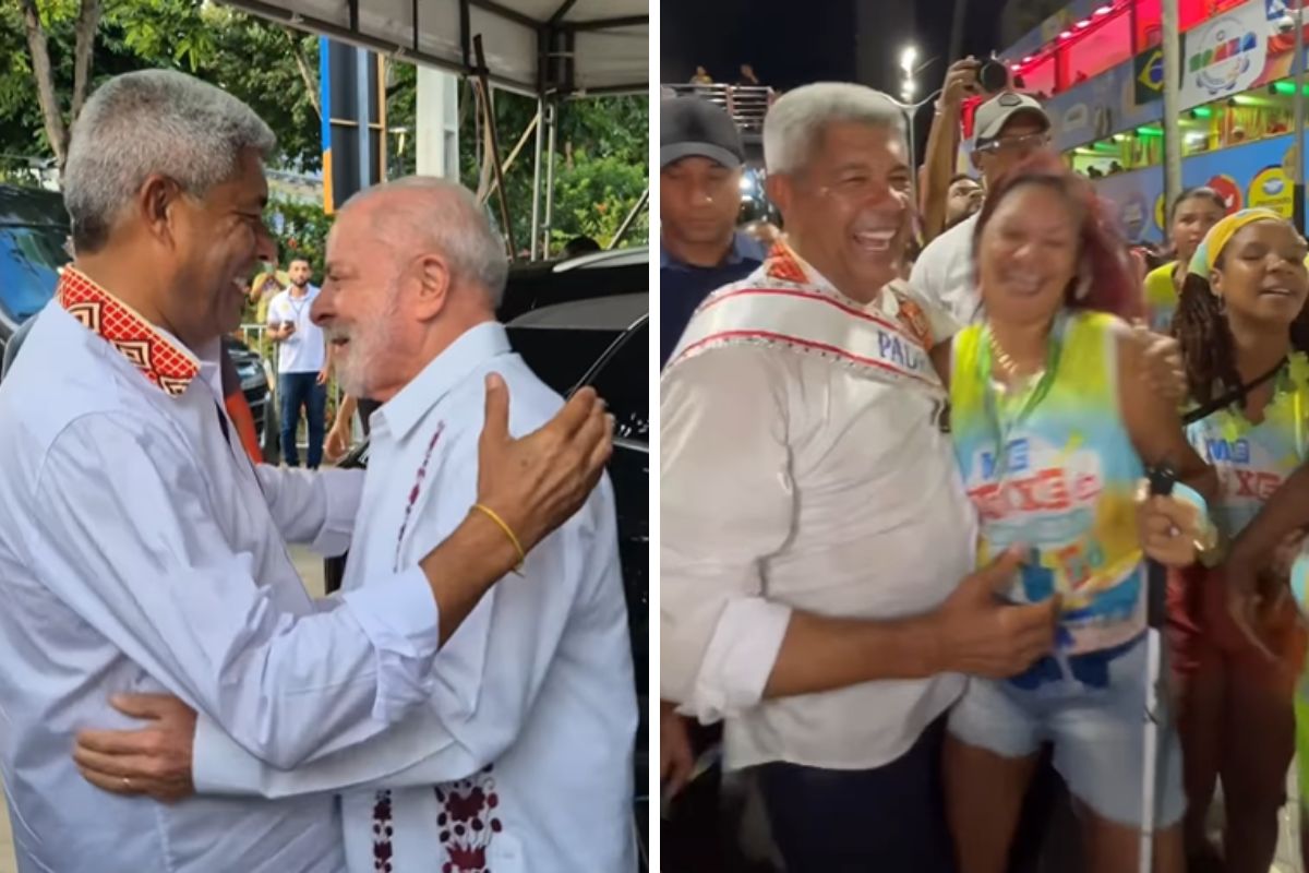 No Carnaval do Campo Grande, Jerônimo recepciona Lula e cai na pipoca ...