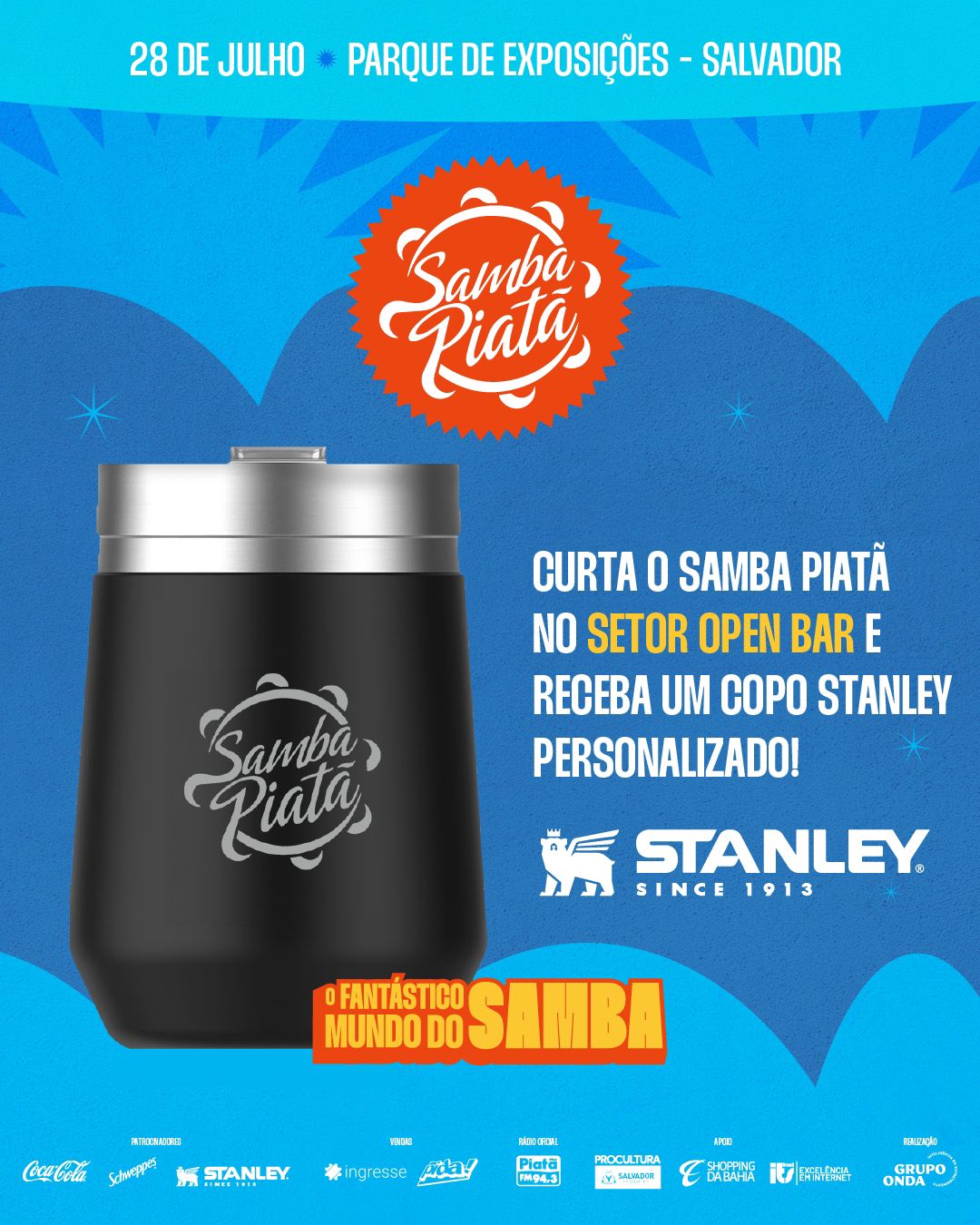 Fantástico Mundo do Samba: Samba Piatã anuncia data e tema para edição 2024