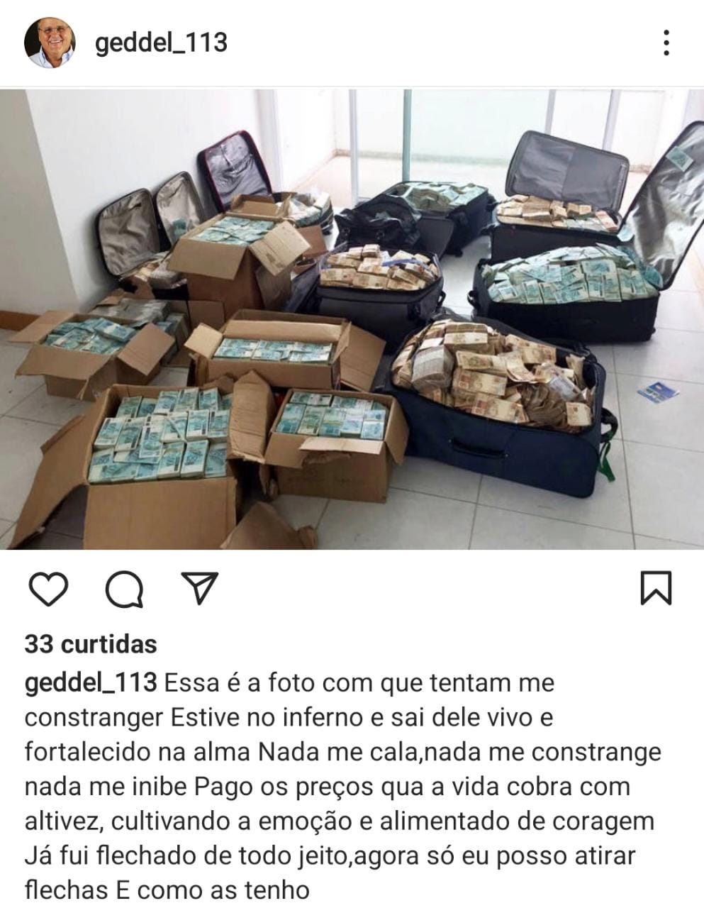 Geddel quebra o silêncio e fala sobre foto de apartamento pela 1ª vez; veja