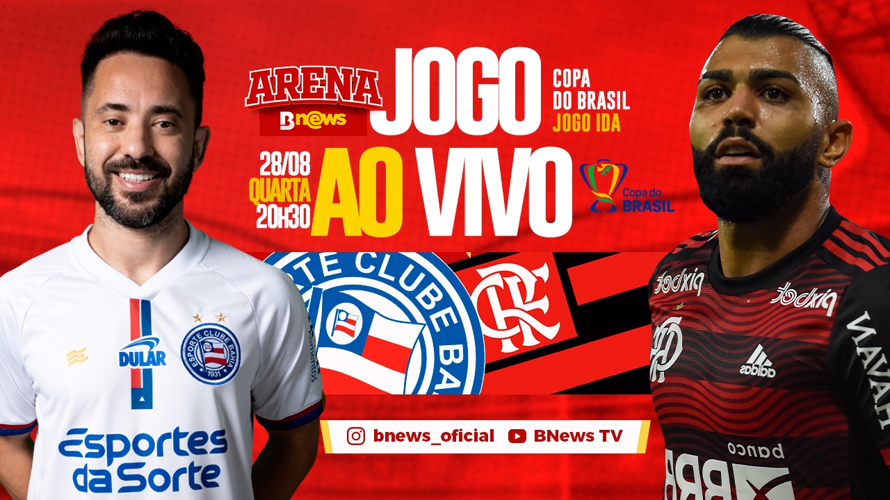 Bahia x Flamengo: onde assistir, prováveis escalações, arbitragem e horário