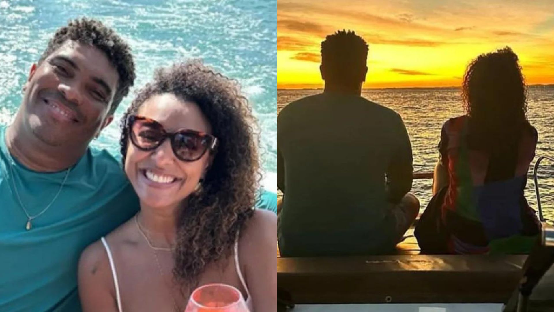 Cantor Denny Denan curte passeio de barco com atriz da Globo; veja foto