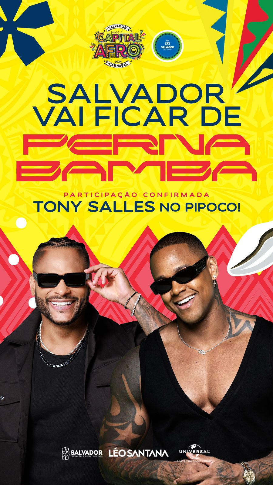 Leo Santana convida Tony Salles para agitar o Pipoco ao som de “Perna ...