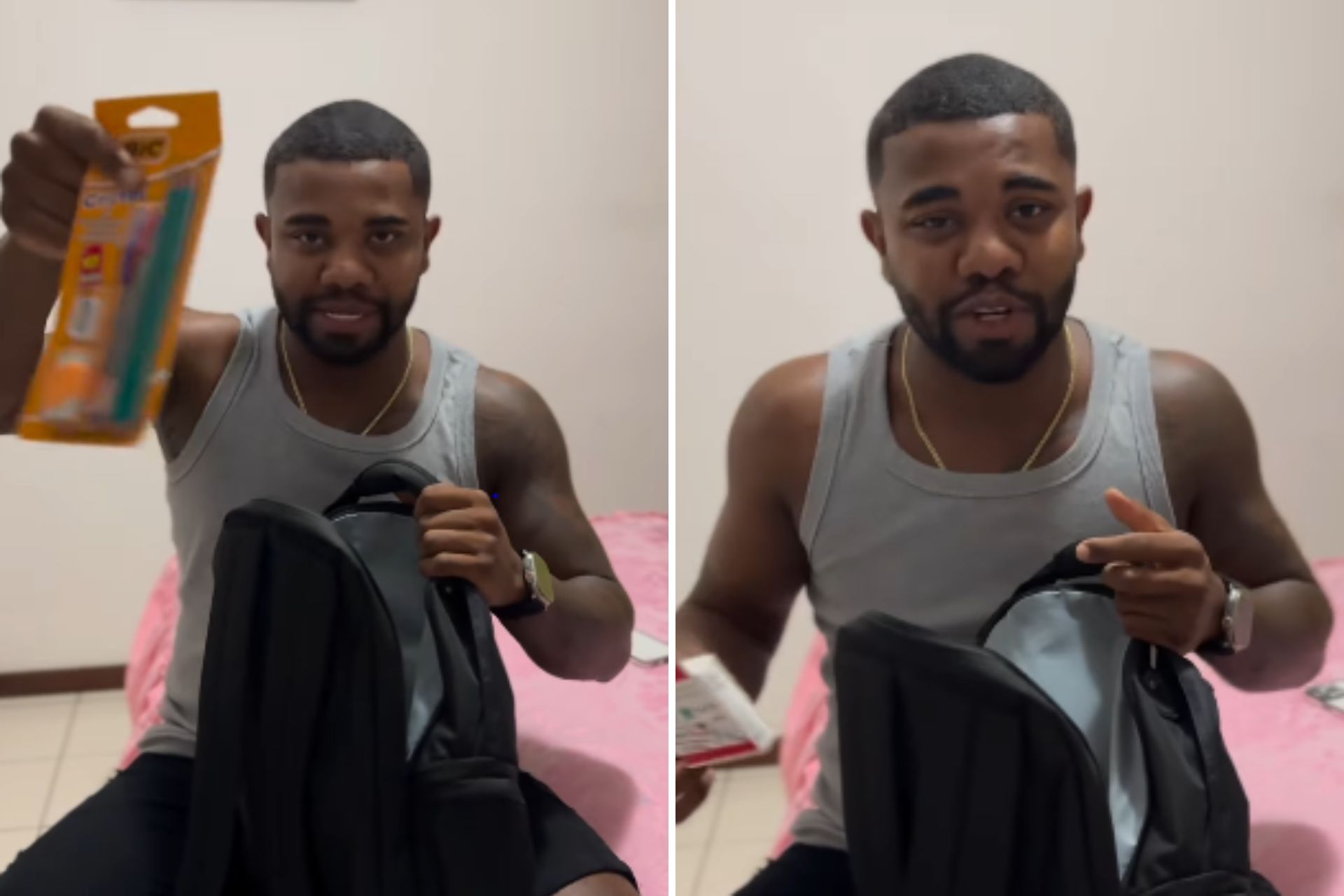 VÍDEO: Davi Brito mostra materiais para faculdade de Direito e diverte ...