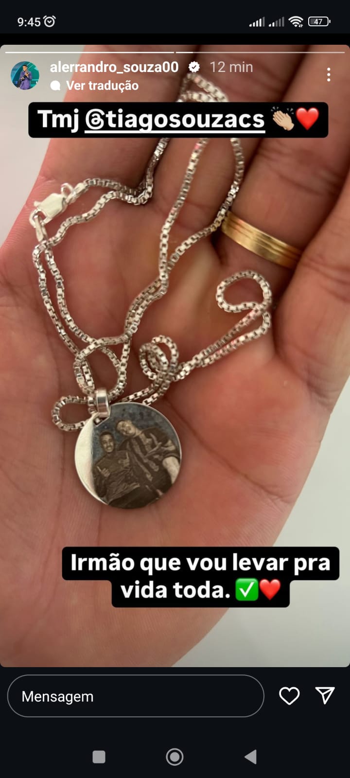 Após deixar o Vitória, Alerrandro se declara para influencer baiano: "Irmão que vou levar para ...