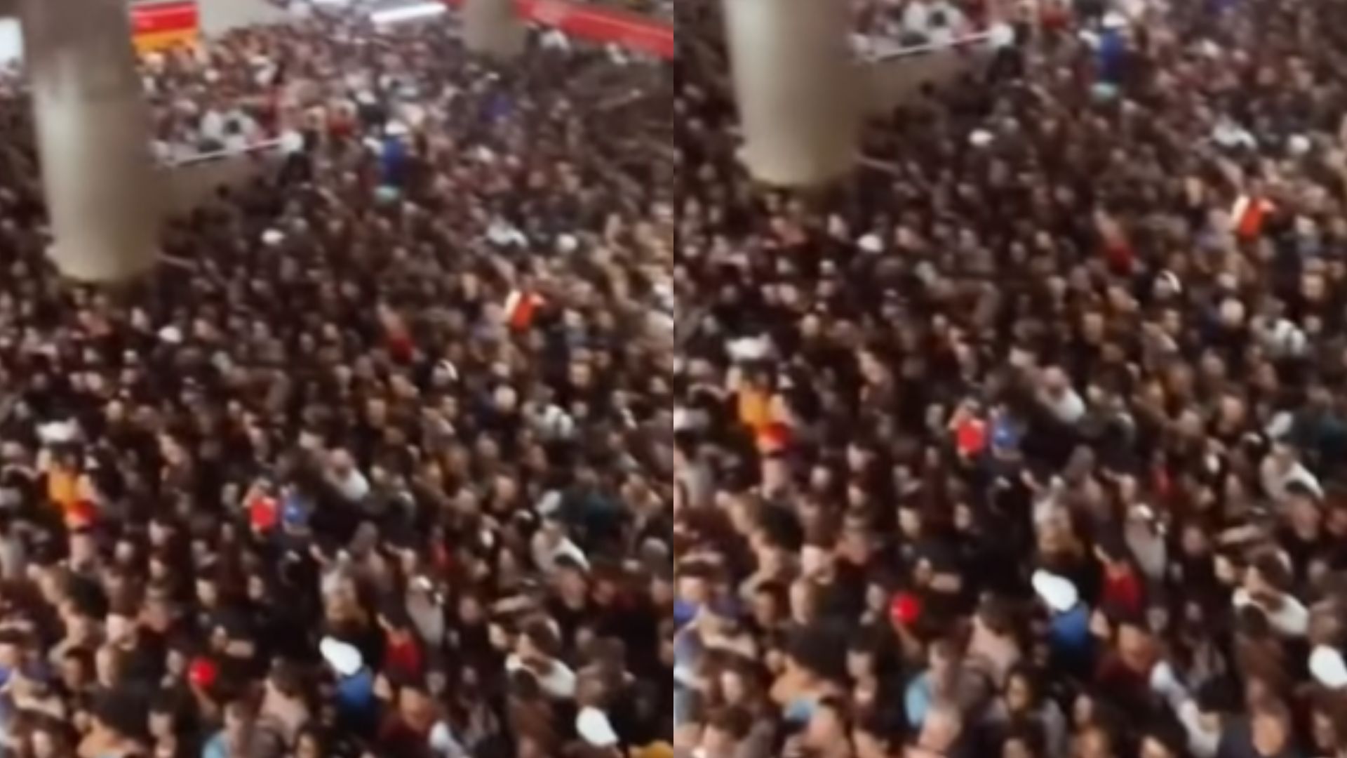 Estação de metrô fica superlotada após fortes chuvas em São Paulo e ... Estação de metrô fica superlotada após fortes chuvas em São Paulo e ...