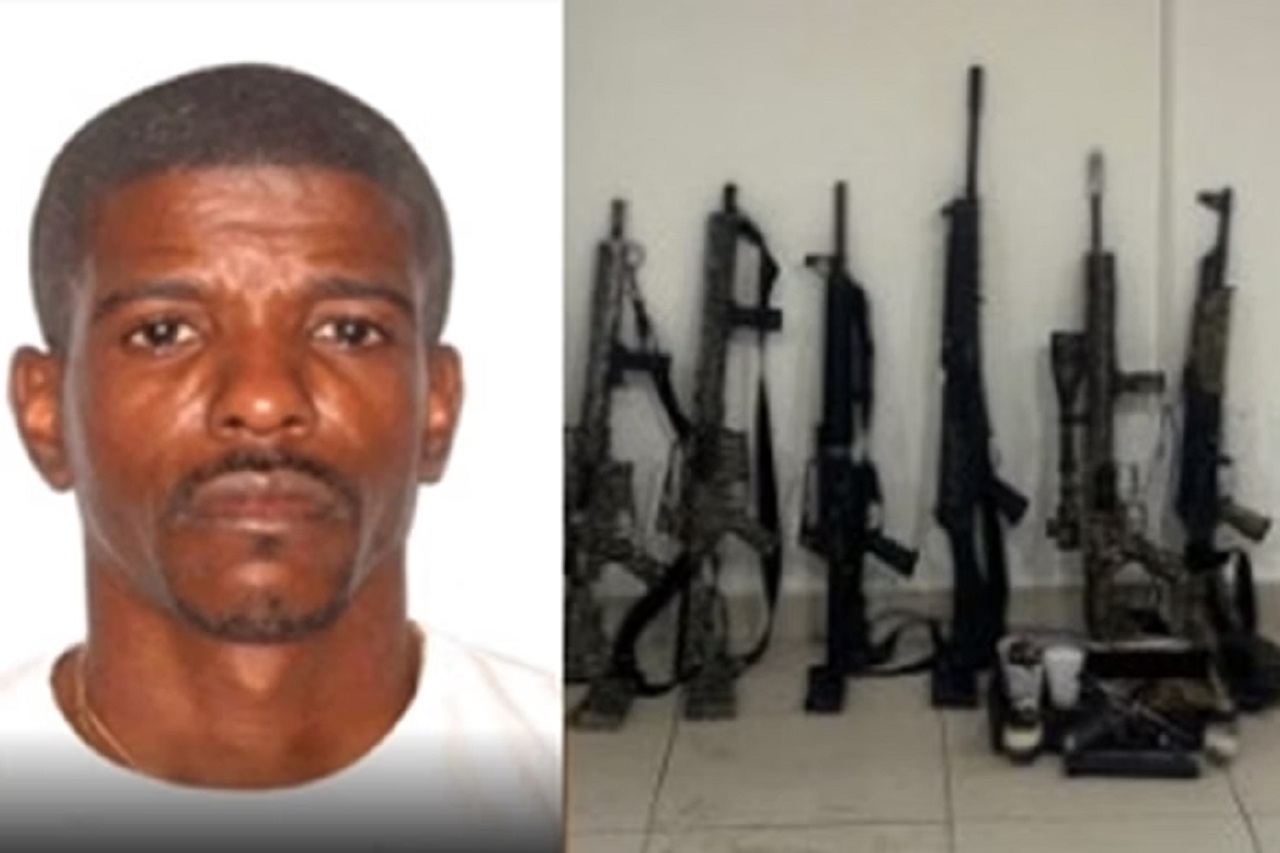 Apontado como 'chefia' do CV, "Vidigal" é capturado com seis fuzis