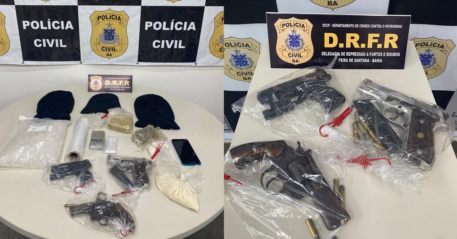 Suspeito De Roubo De Moto é Preso Com Armas E Drogas Em Feira De Santana
