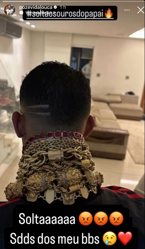 MC Poze faz apelo a polícia nas redes sociais: “Solta”