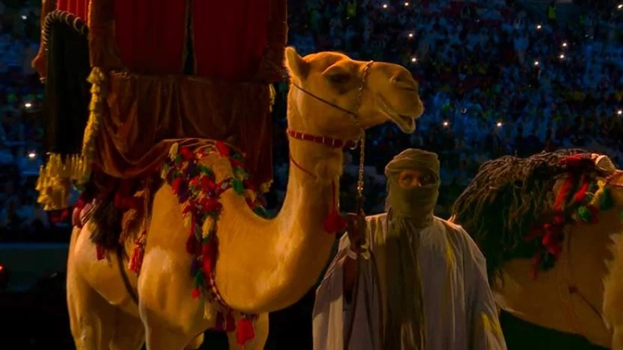 Catar usa animais vivos pela primeira vez durante cerimônia de abertura ...