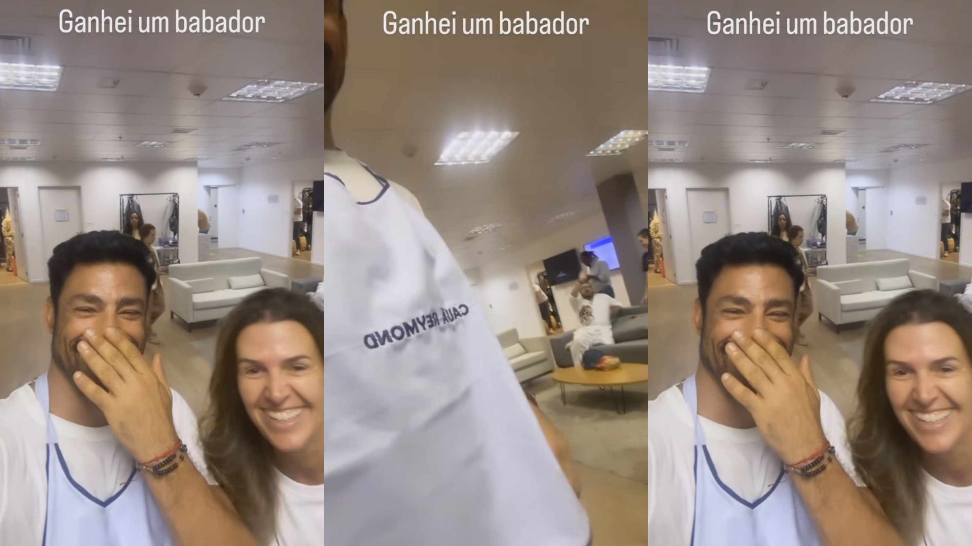 Cauã Reymond ganha presente inusitado nos bastidores de novela da Globo Cauã Reymond ganha presente inusitado nos bastidores de novela da Globo