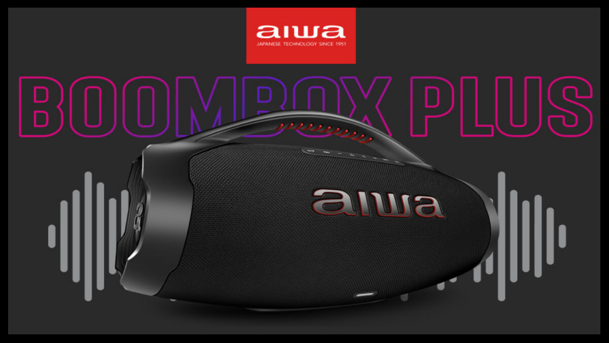 Oferta Relâmpago: caixa Boombox Plus da AIWA com desconto de 66%