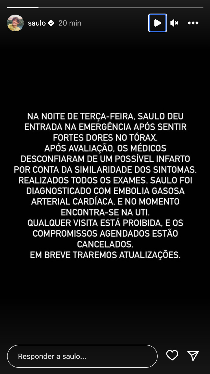 Cantor polêmico passa mal e é internado na UTI; saiba quem Cantor polêmico passa mal e é internado na UTI; saiba quem